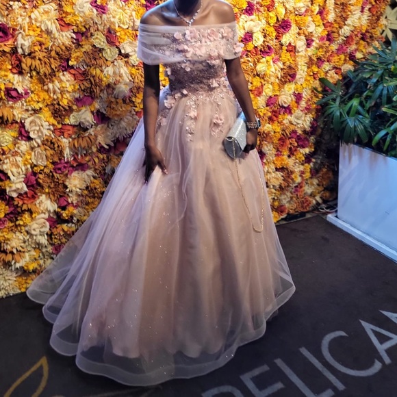 Ladivine Dresses Rosegold Cinderellastyle Prom Dress Poshmark